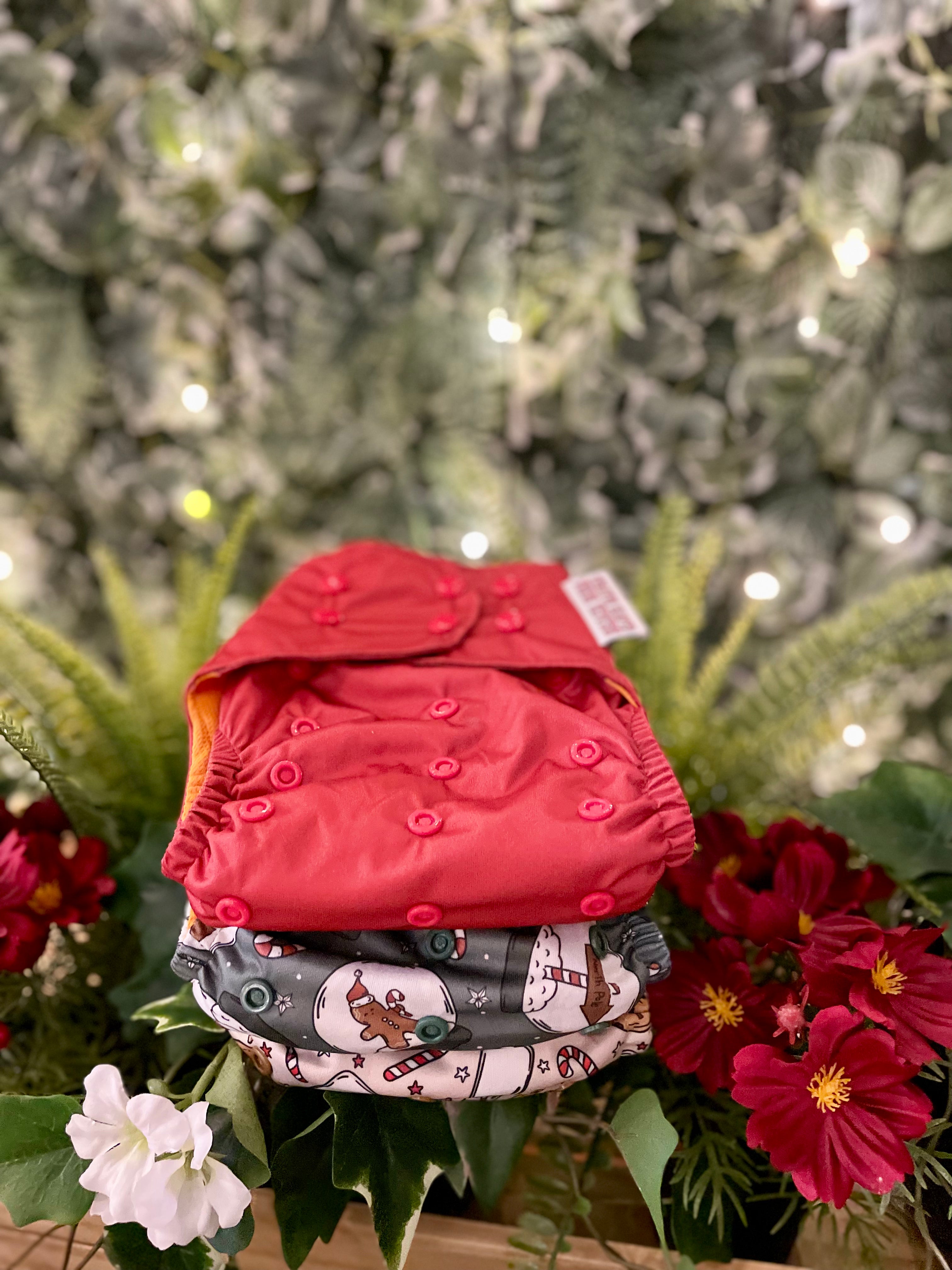 Santa Stacks – Beach Buns Cloth Diapers